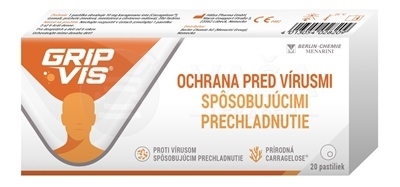 GripVis Pastilky 20 cmúľacích pastiliek