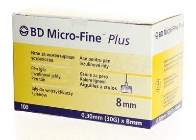 BD Micro Fine Pen Needle Inzulínové ihly 30G (0,30 x 8 mm) 100 ks