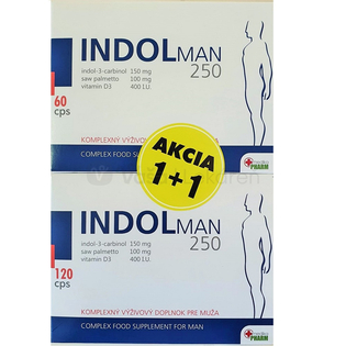 Indol Man 250 pre mužov 120 cps