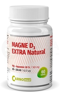 CarnoMed Magne D3 Extra Natural 60 kapsúl
