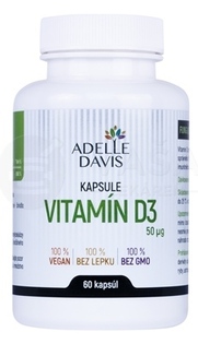 Adelle Davis Vitamín D3 50 mcg 60 cps