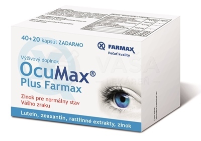 Farmax OcuMax Plus 60 kapsúl (40+20 zadarmo)