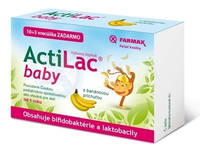 Farmax ActiLac Baby 13 vrecúšok (10+3 zadarmo) banán