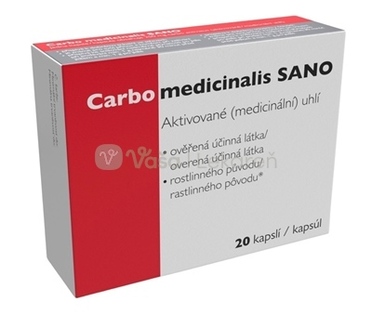 Carbo Medicinalis SANO 20 cps