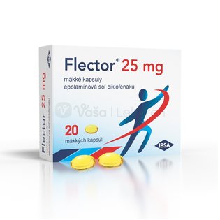 Flector 25 mg Mäkké kapsuly 20 cps