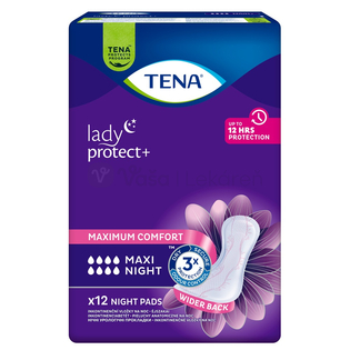 Tena Lady Protect+ Maxi Night Inkontinenčné vložky na noc 12 ks