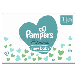 Pampers Harmonie Magic Paper 1 Detské plienky (2-5 kg) 180 ks